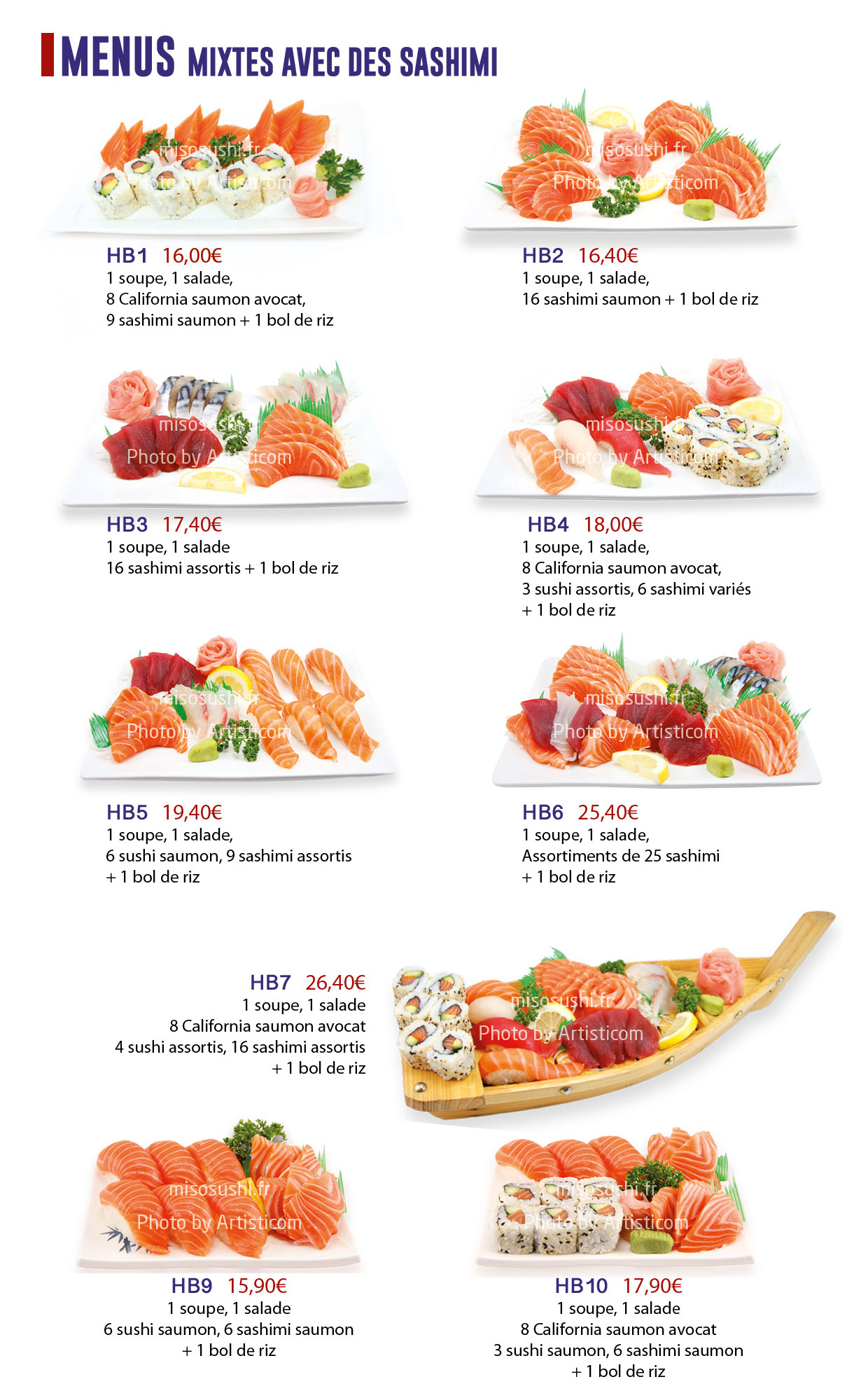 Menus Mixtes – MISO SUSHI